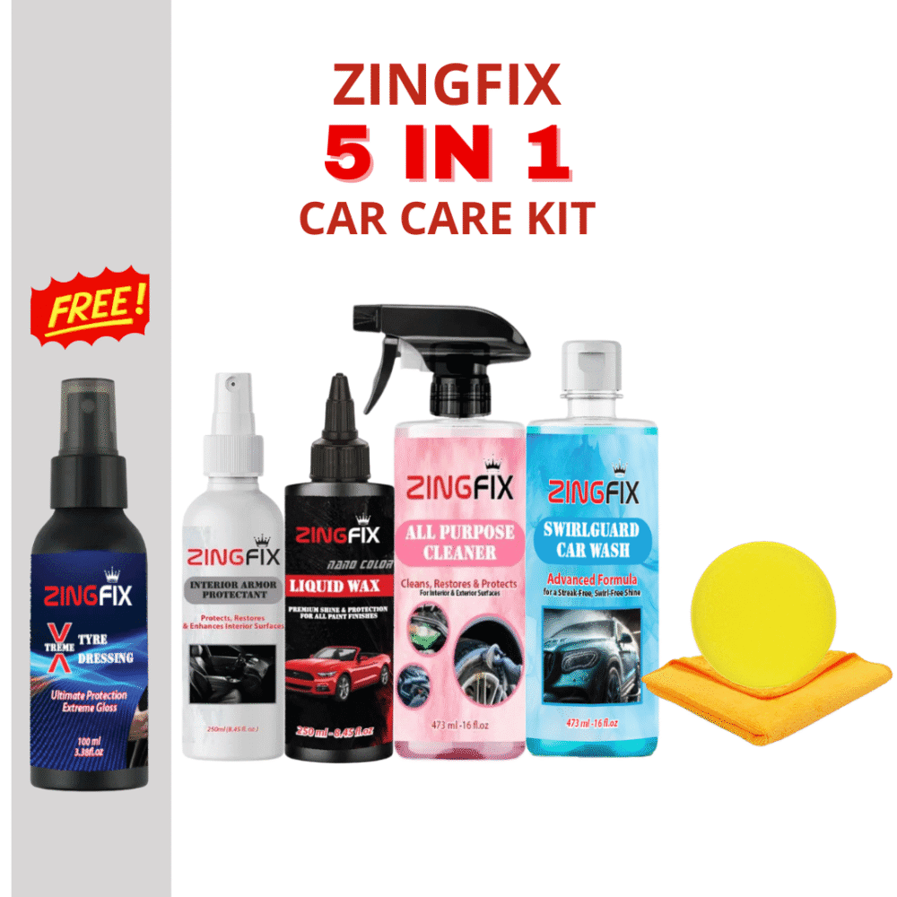 Zingfix 5 in 1 Car Care Kit + FREE Xtreme Tyre Dressing for null by ...